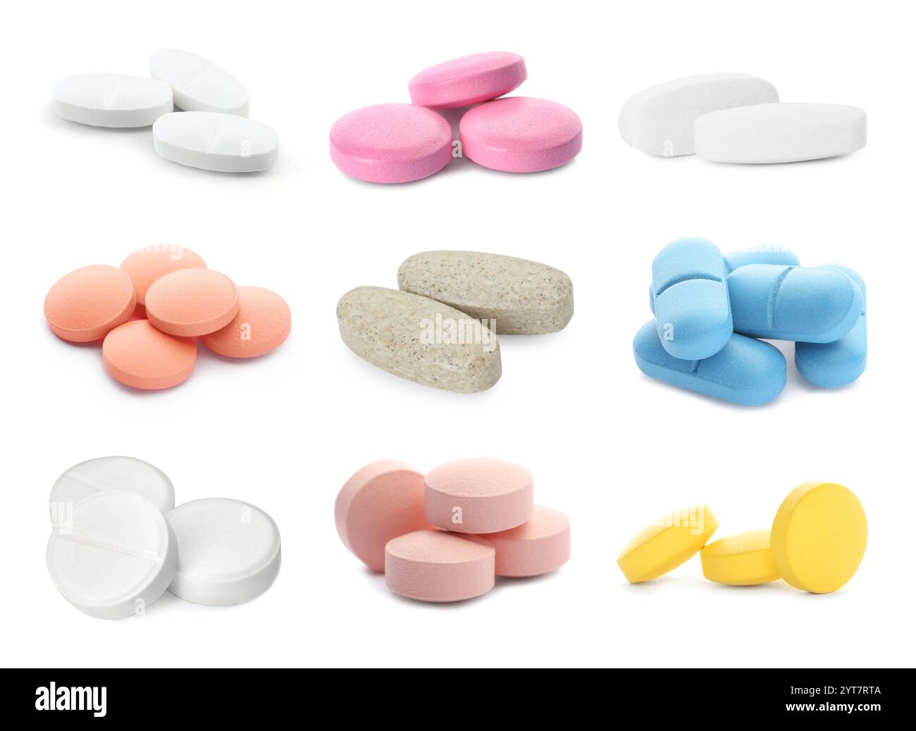 Set of different antibiotic pills isolated on white Stock Photo - Alamy