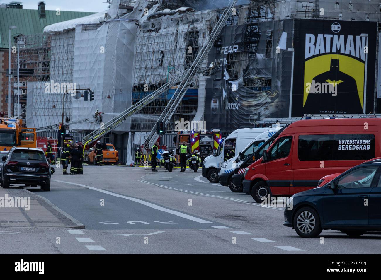 A huge fire has engulfed Copenhagen’s old Stock Exchange (Boersen), one ...