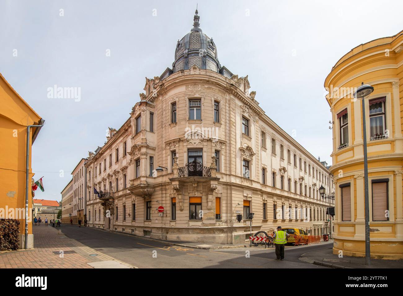 Old, beautifully decorated buildings in a historic old town. Picture ...