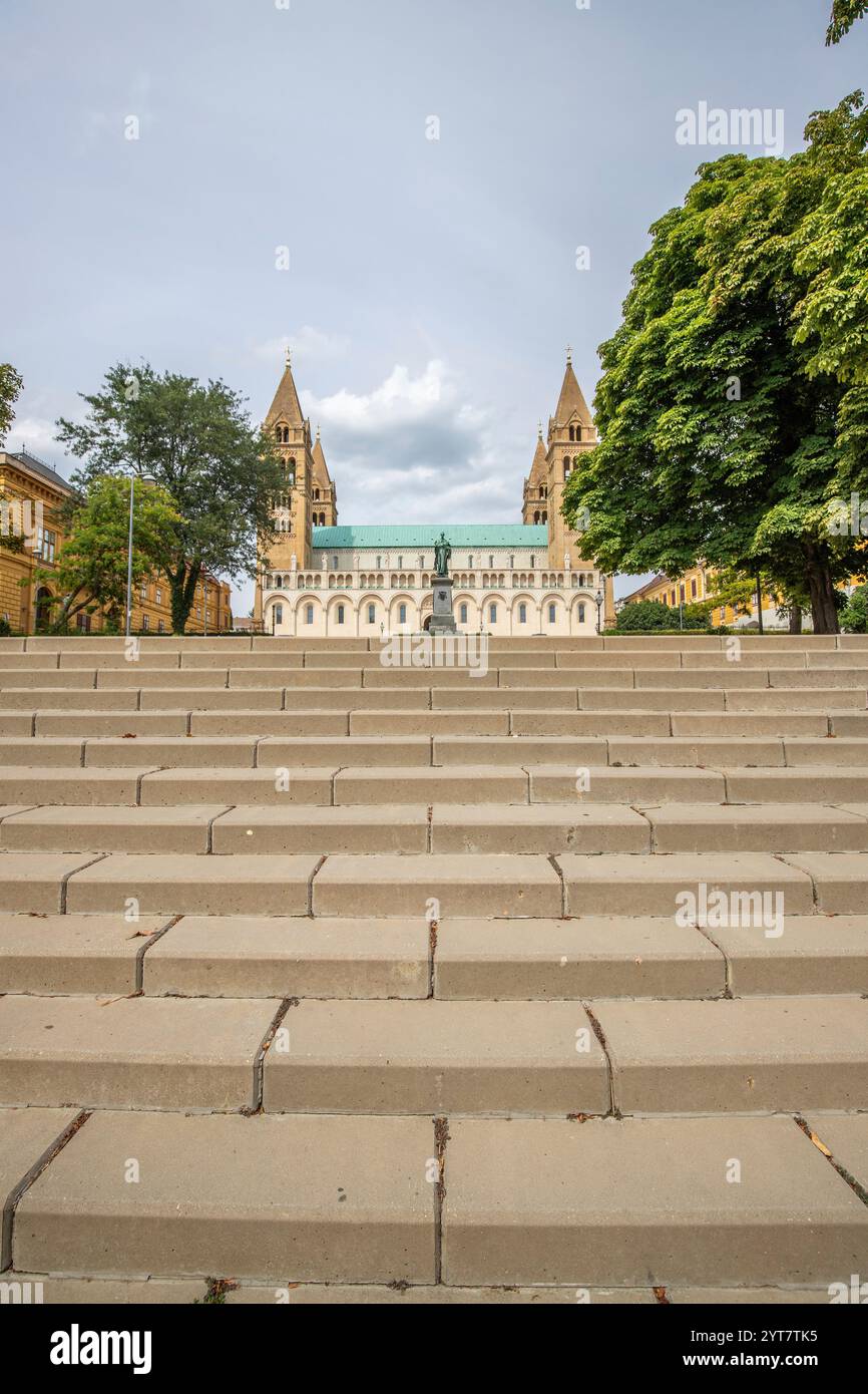 Basilica of a historic city center of the five-church city. The ...
