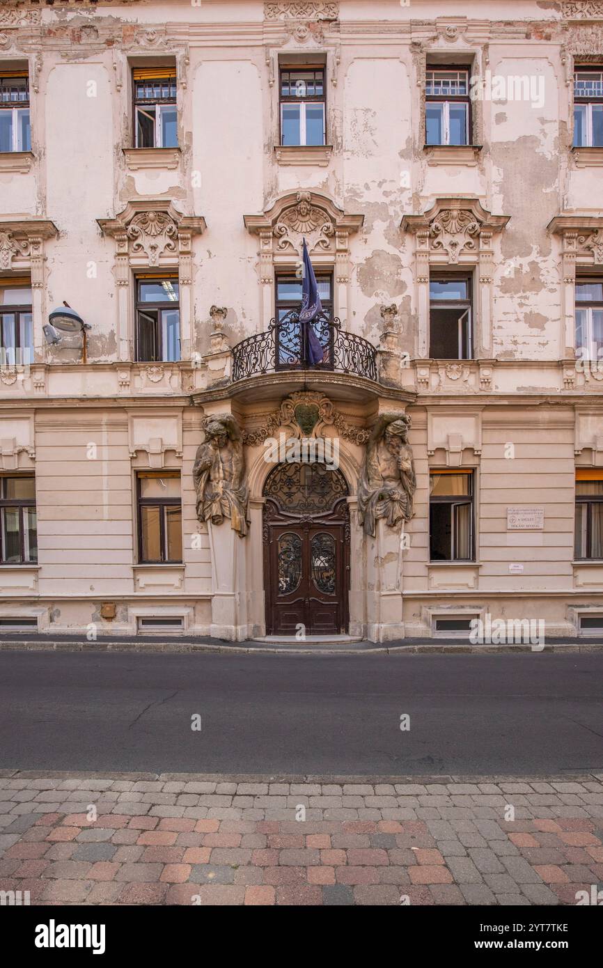 Old, beautifully decorated buildings in a historic old town. Picture ...
