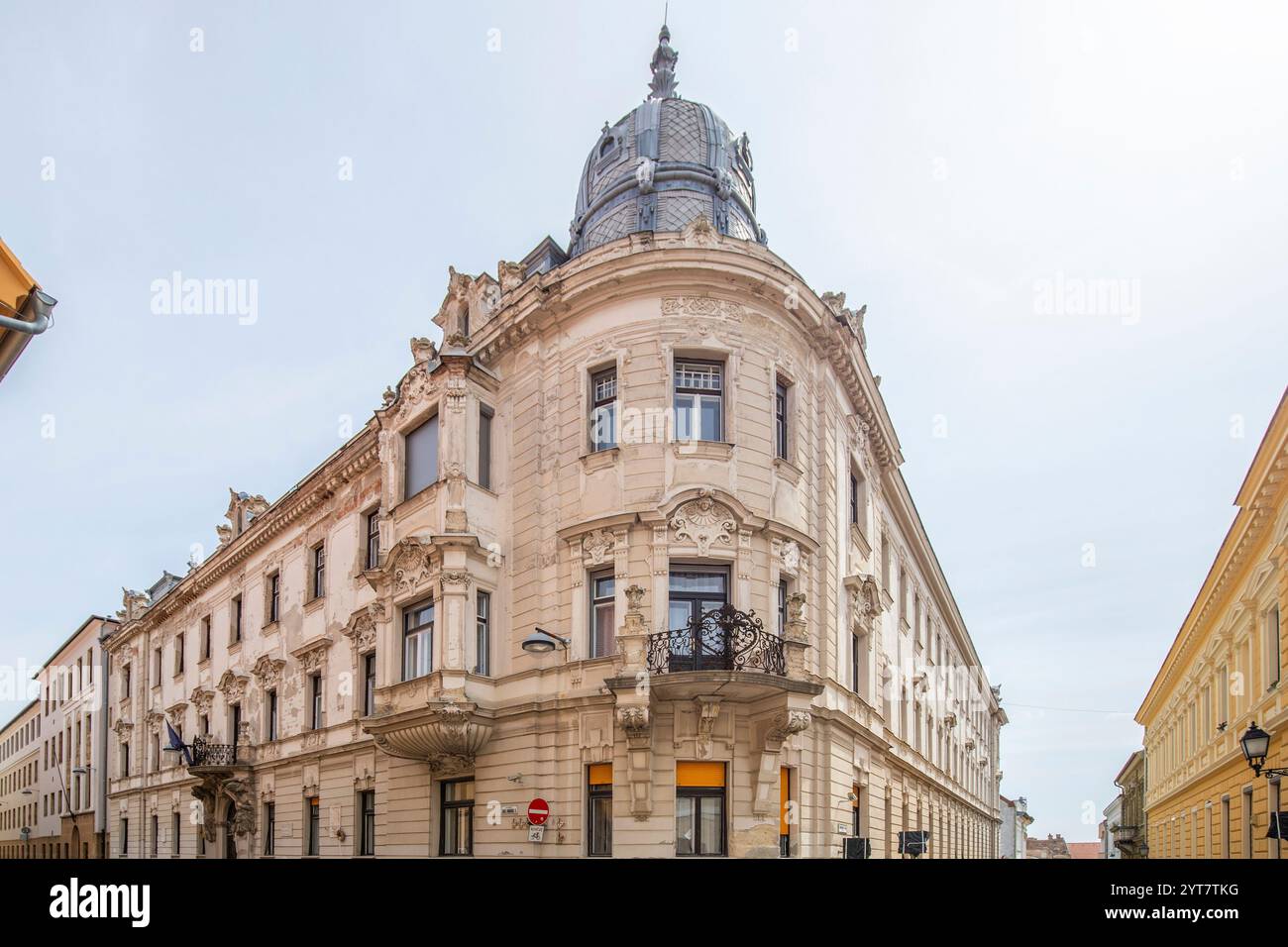 Old, beautifully decorated buildings in a historic old town. Picture ...