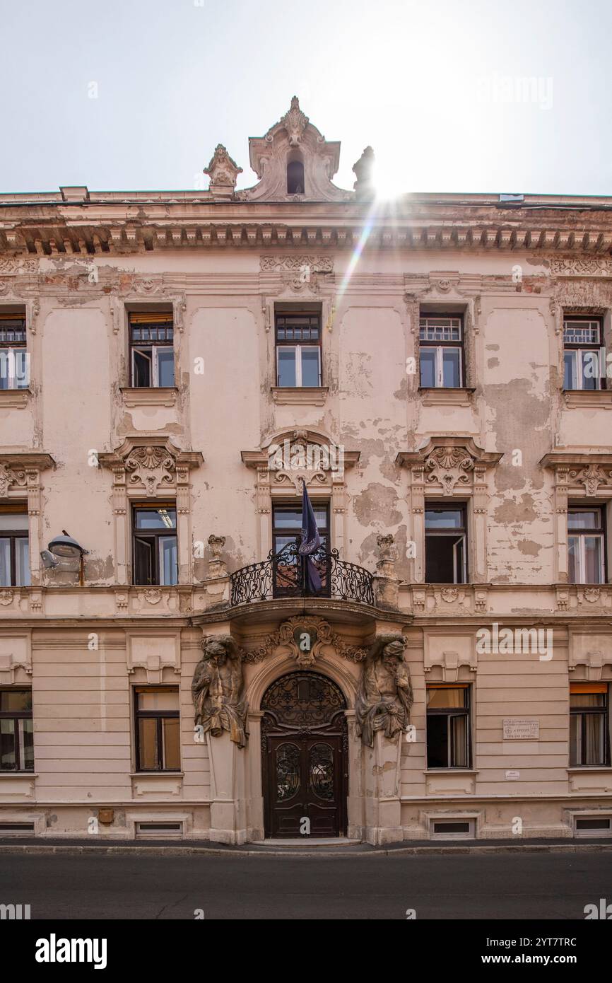 Old, beautifully decorated buildings in a historic old town. Picture ...