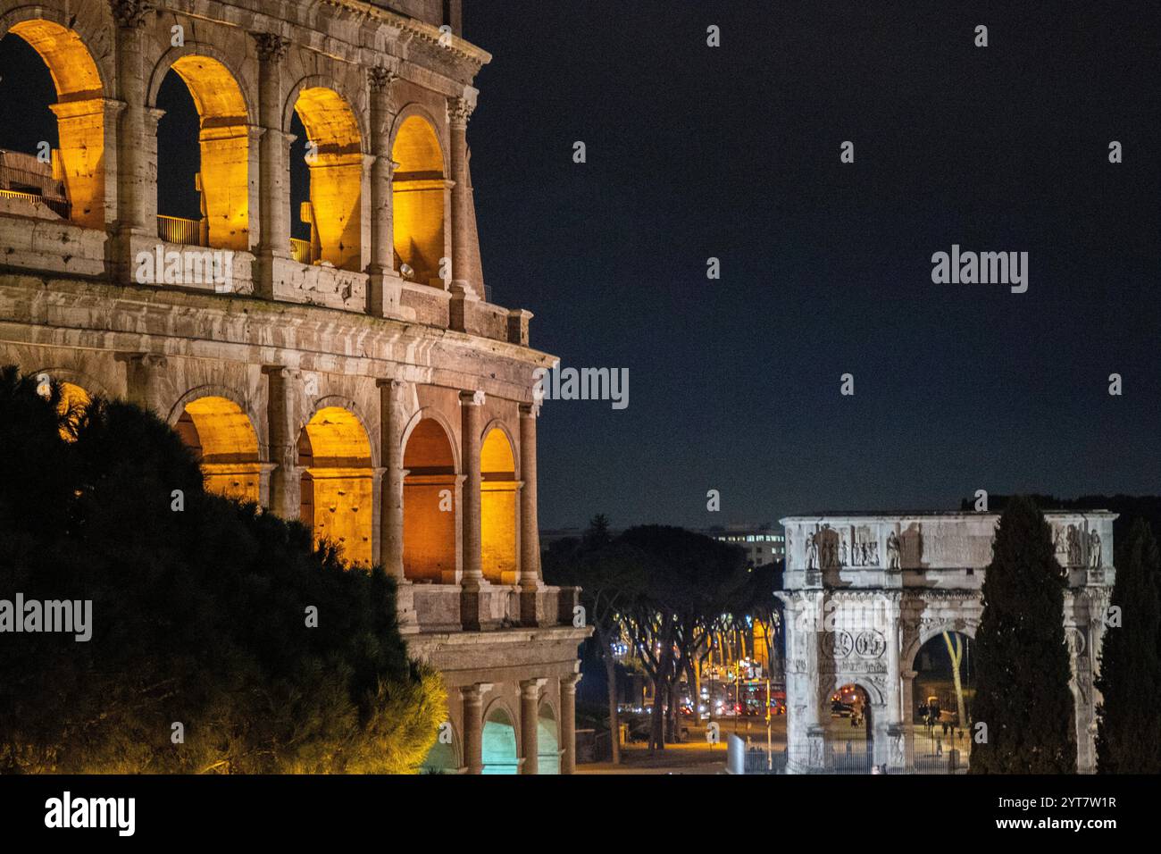 The Colosseum, famous and unique historical building of the Eternal ...