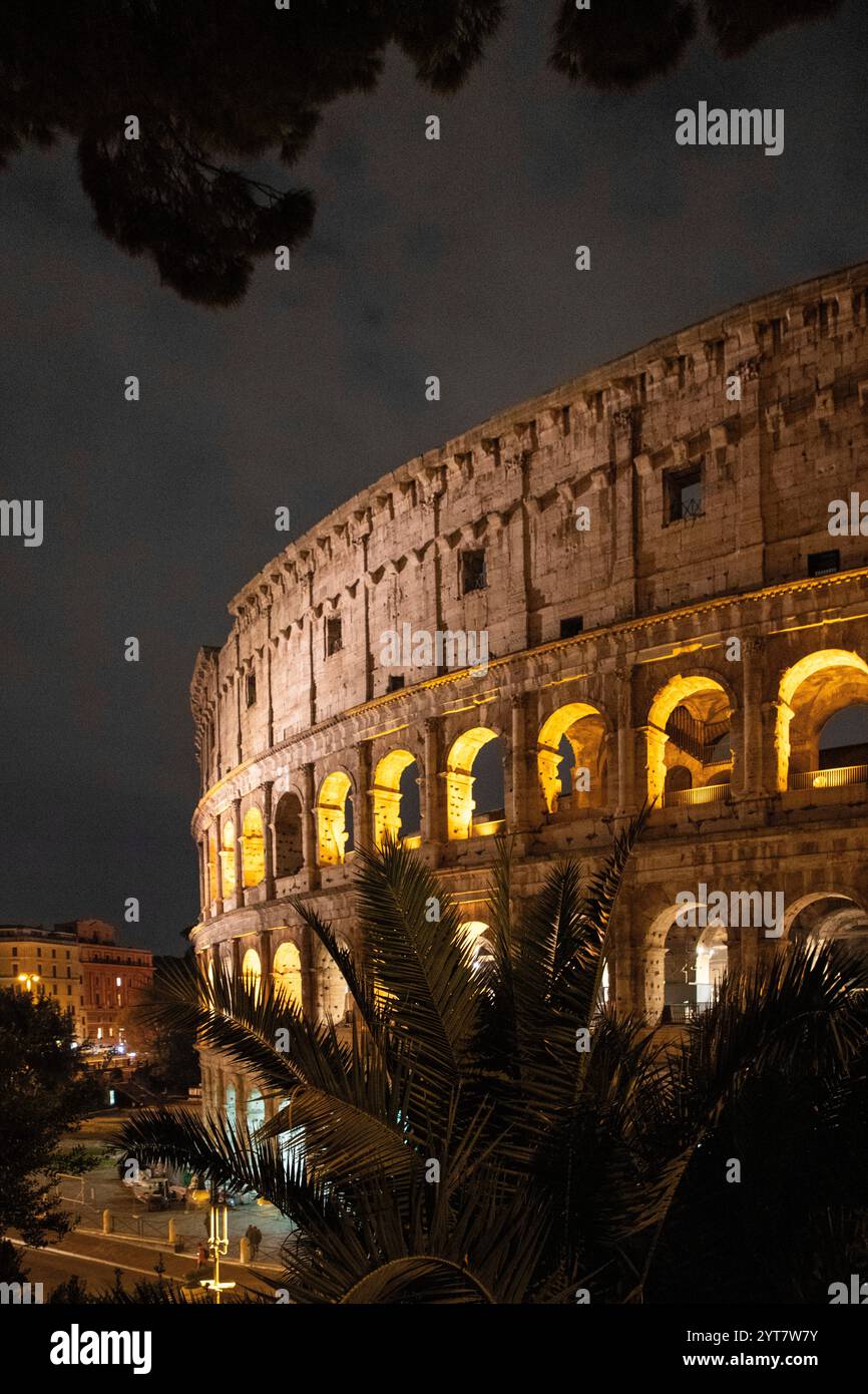 The Colosseum, famous and unique historical building of the Eternal ...