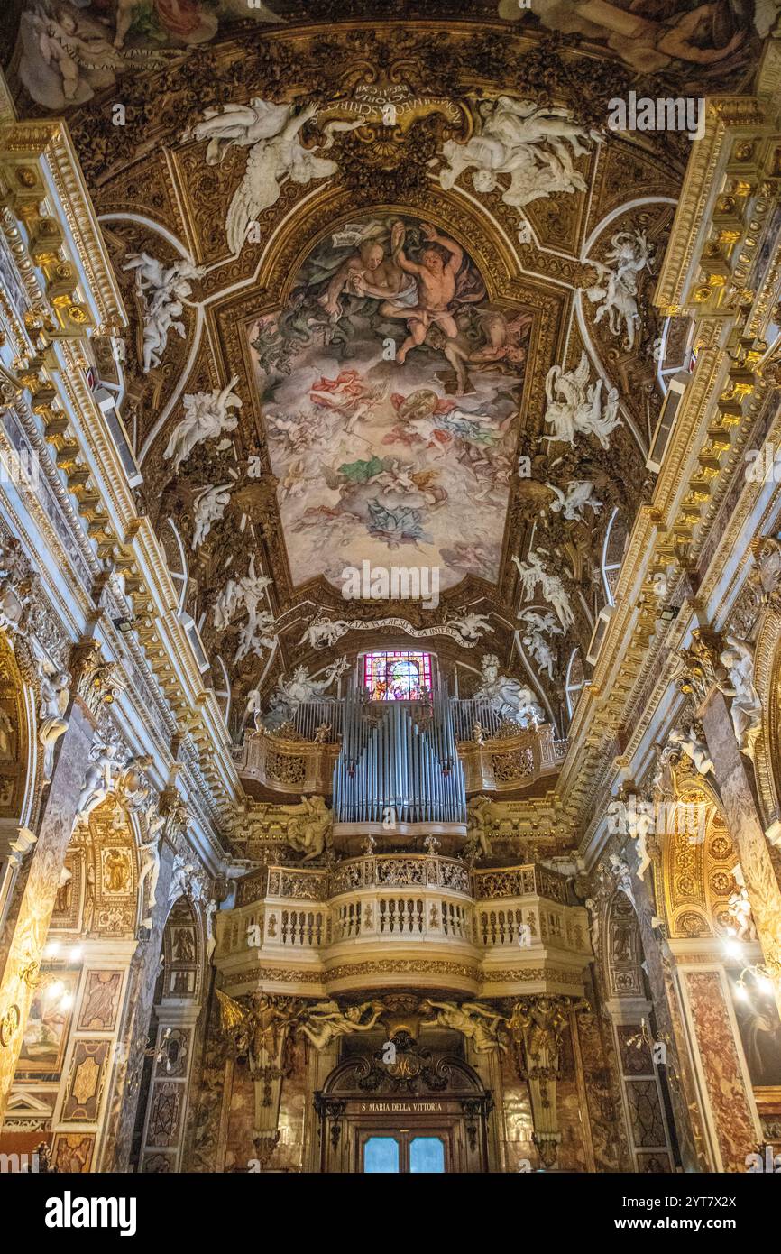 Rainy weather in the morning, sunrise in an ancient historical city ...