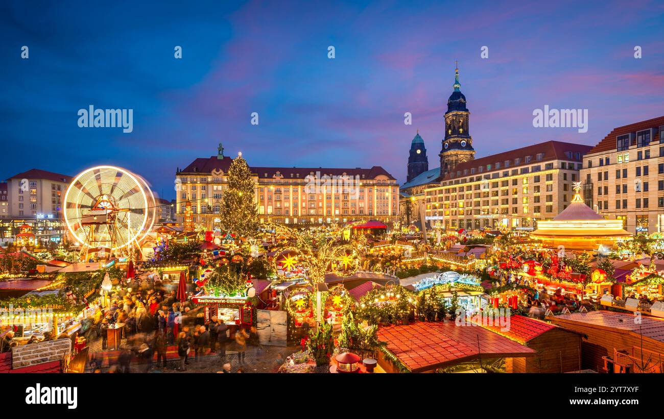 Winter night dresden hi-res stock photography and images - Alamy