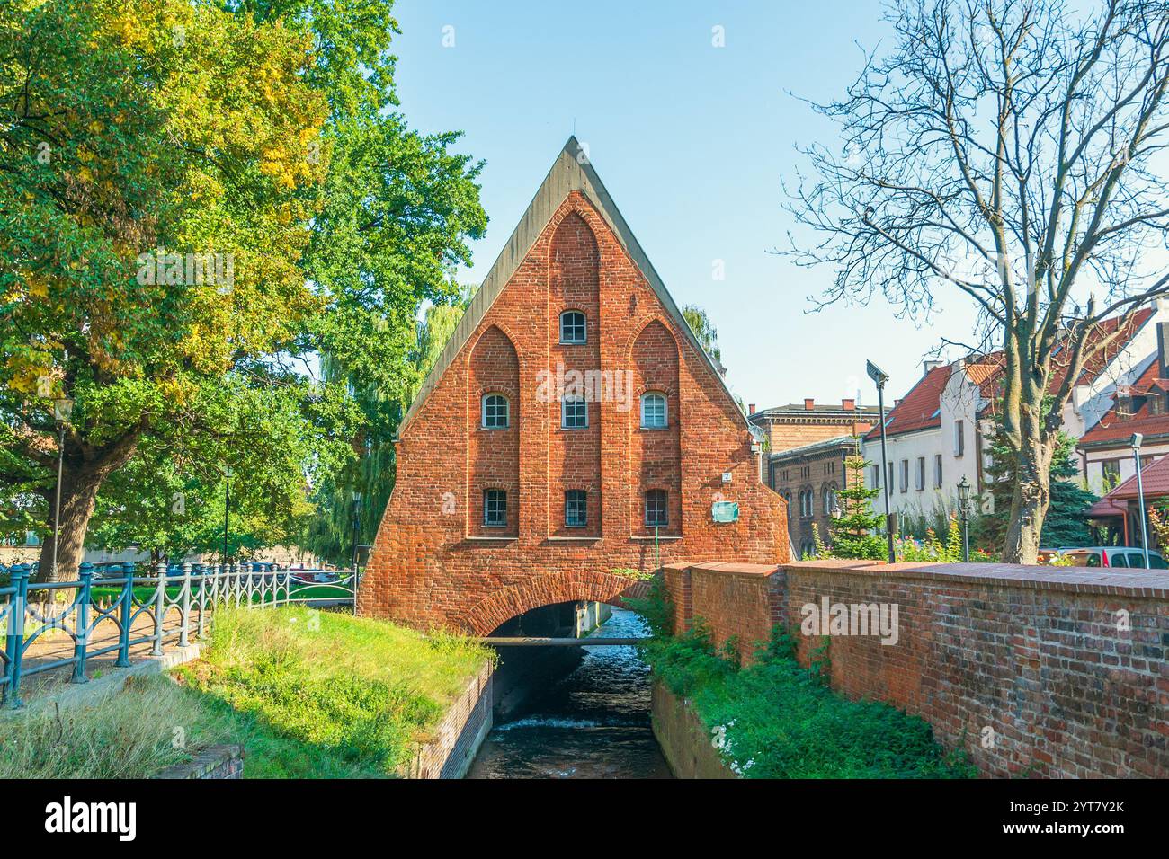 Small Mill in Gdansk. monuments of early technology in Poland. Gothic ...
