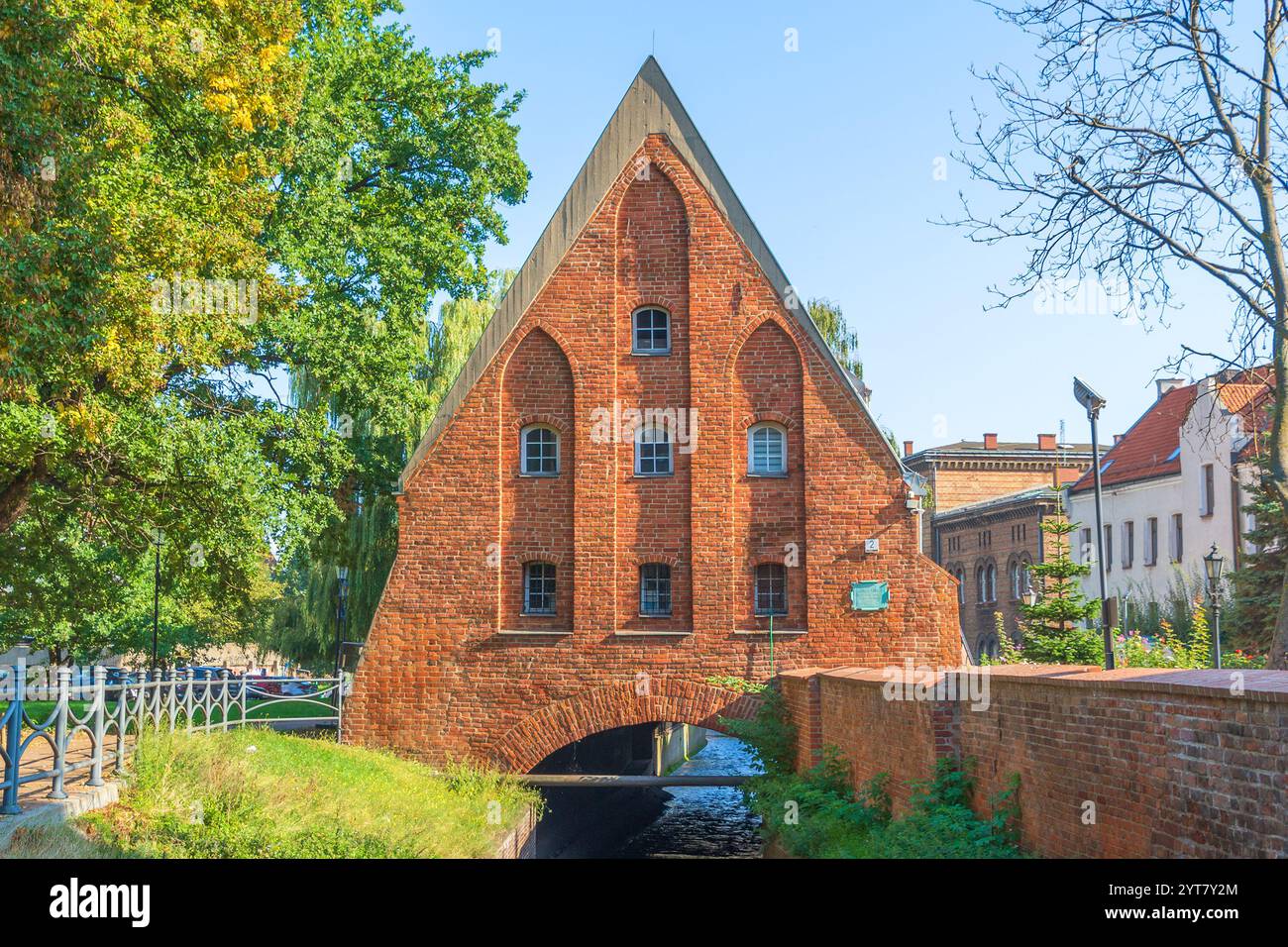 Small Mill in Gdansk. monuments of early technology in Poland. Gothic ...
