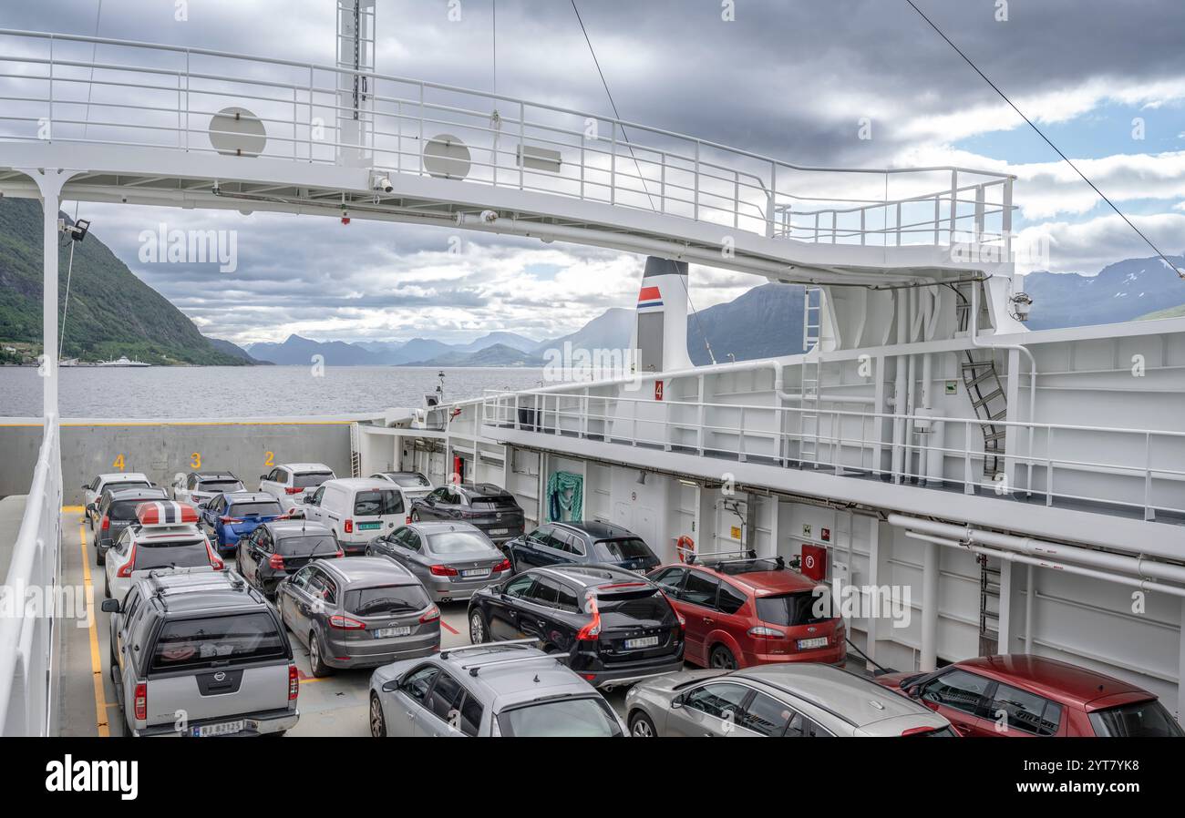 Car ferry in Norway Stock Photo - Alamy