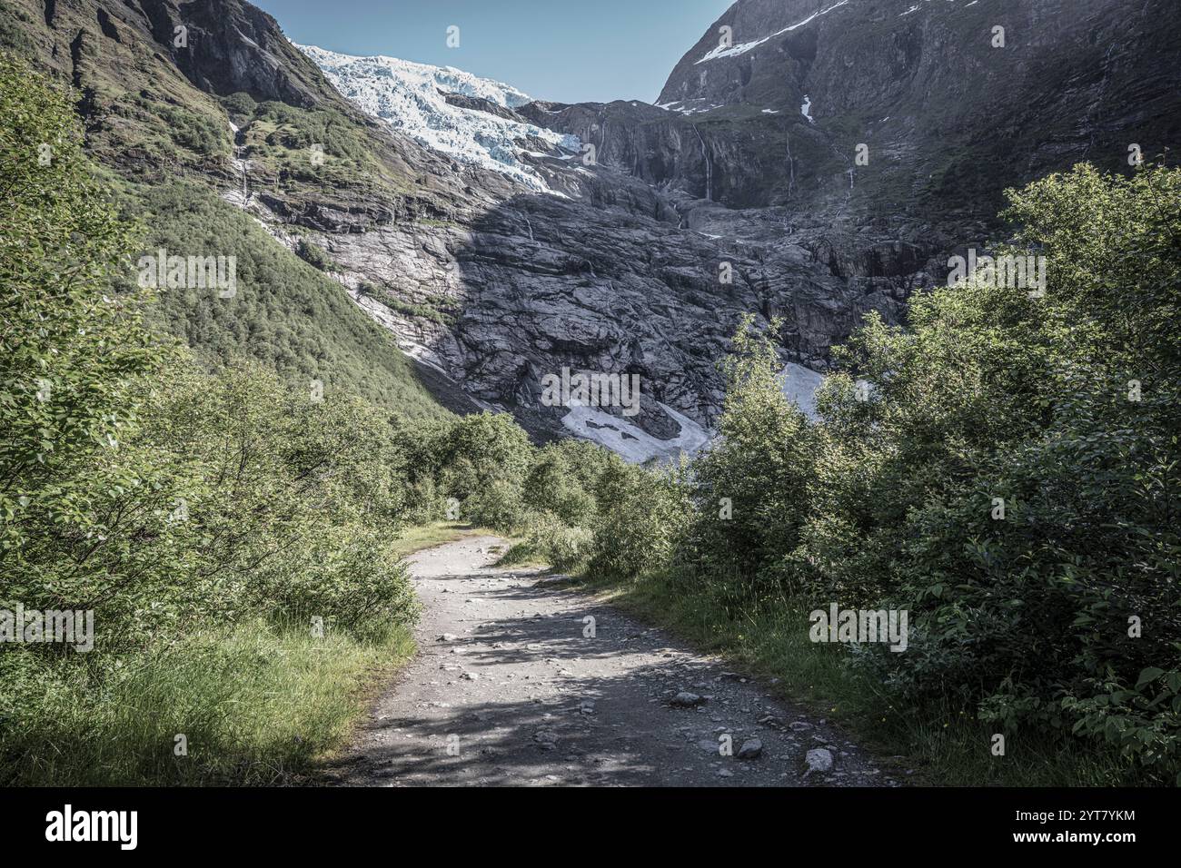 Boyabreen Glacier in Norway Stock Photo - Alamy