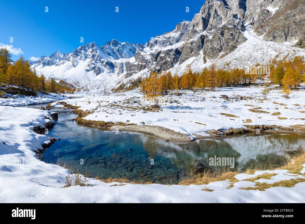 Bend on the river Buscagna, Alpe Devero, Valle Antigorio, Piedmont ...