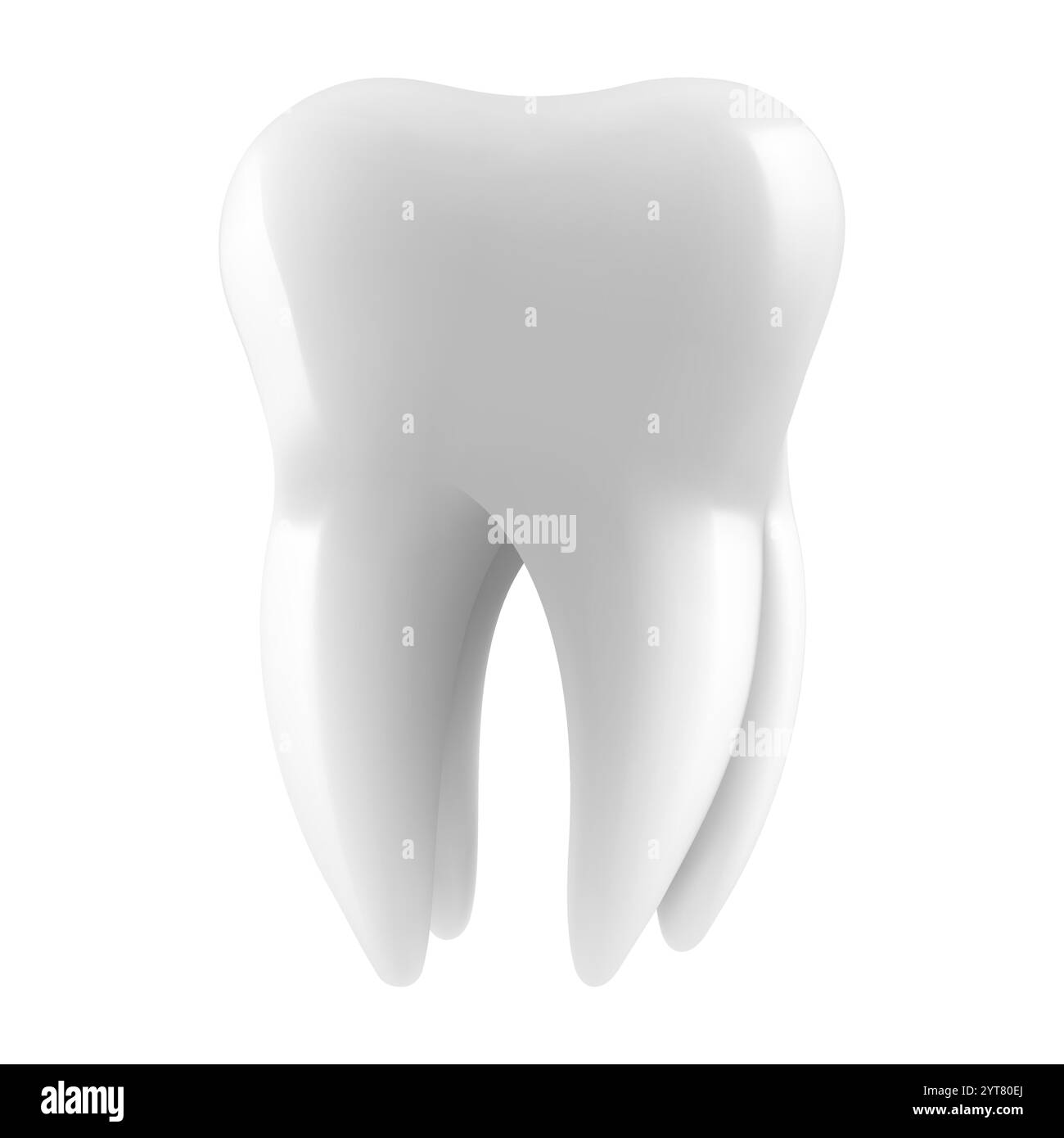 Healthy white tooth close up isolated on white background. Dental ...