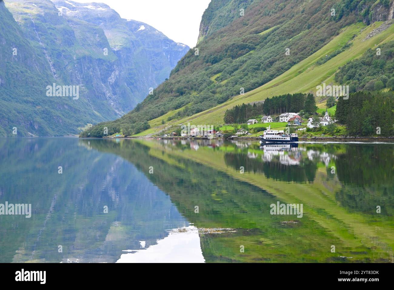 Reflection in the fjord hi-res stock photography and images - Alamy