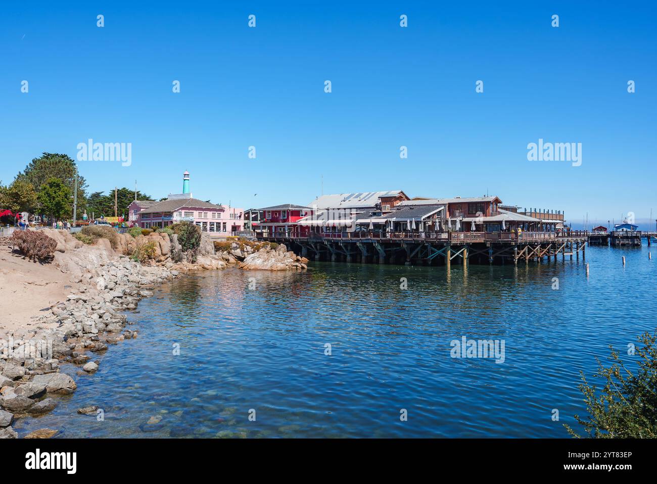 Scenic View of Old Fisherman's Wharf in Monterey, California Stock ...