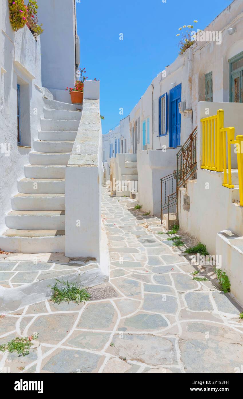 Man riding mule, Kastro, Sifnos Island, Cyclades Islands, Greece Stock ...