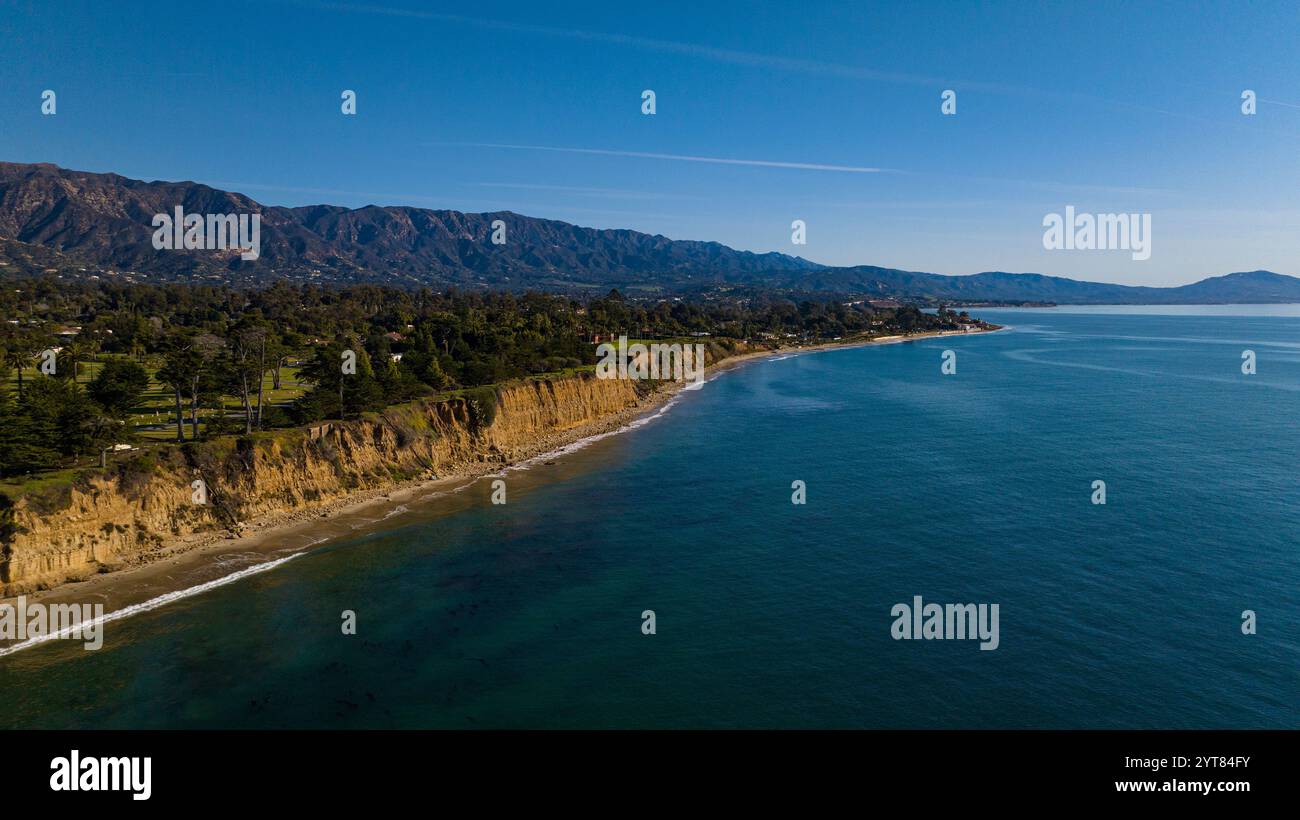 DECEMBER 2022, SANTA BARBARA, CA - USA - aerial view of famous Santa ...