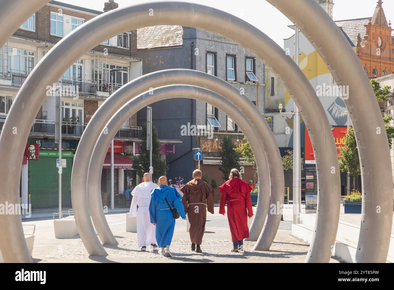 England, Kent, Dover, The Market Square, The Steel Rings Stock Photo ...