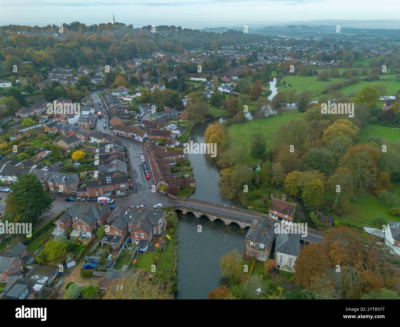 Salisbury wiltshire harnham bridge hi-res stock photography and images ...