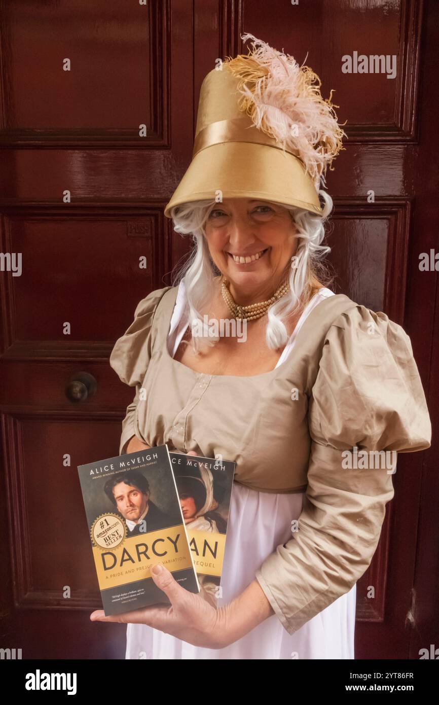 England, Kent, Tunbridge Wells, The Pantiles, Portrait of Author Alice ...