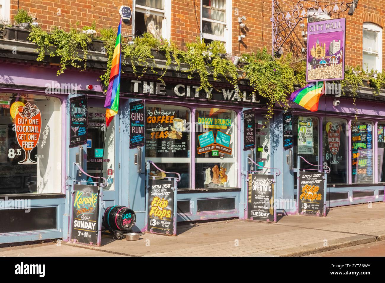 England, Kent, Rochester, Rochester High Street, The Colourful City ...