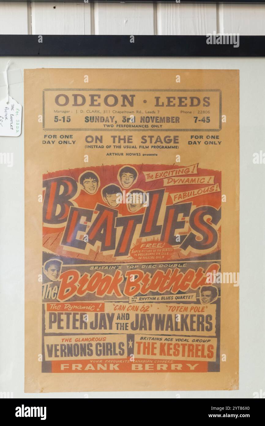 England, Kent, Rochester, Antique Shop display of Vintage Beatles Show ...