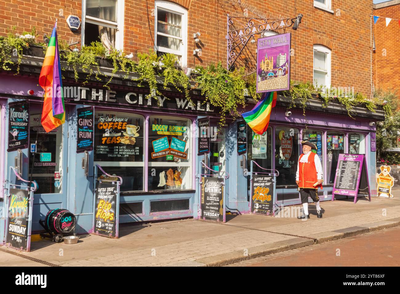 England, Kent, Rochester, Rochester High Street, The Colourful City ...