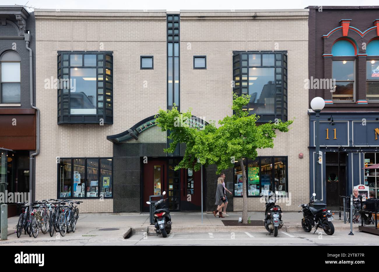 Iowa City, IA USA - July 22, 2017: The front facade of the famous ...