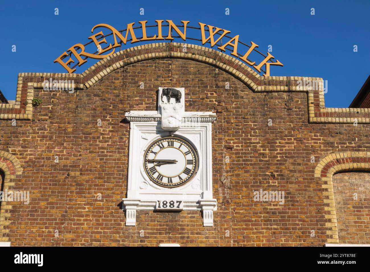 England, Kent, Maidstone, Historic Store Entrance Gate to the Fremlin ...