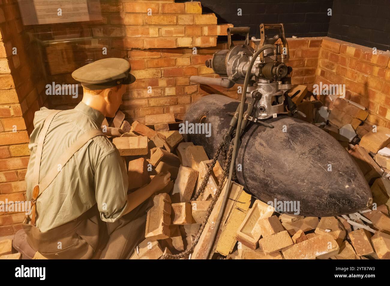England, Kent, Gillingham, The Royal Engineers Museum, Display of World ...