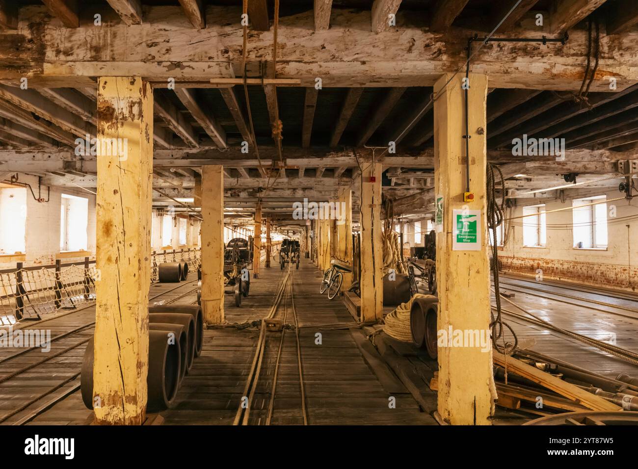 England, Kent, Chatham, The Historic Dockyard, The Ropery Stock Photo ...