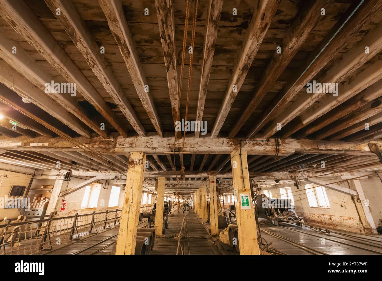England, Kent, Chatham, The Historic Dockyard, The Ropery Stock Photo ...