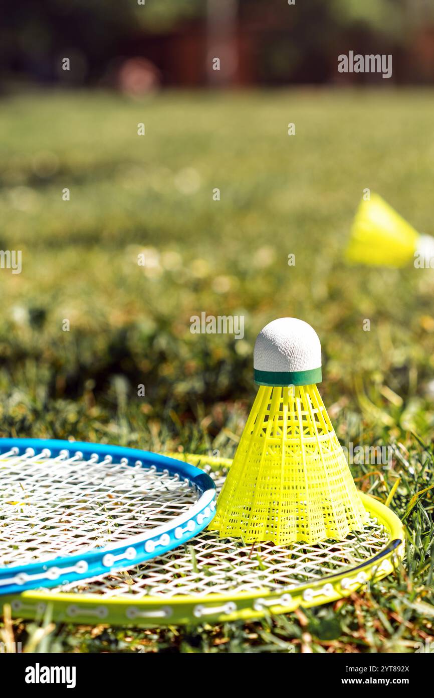 Shuttlecock on ground hi-res stock photography and images - Alamy