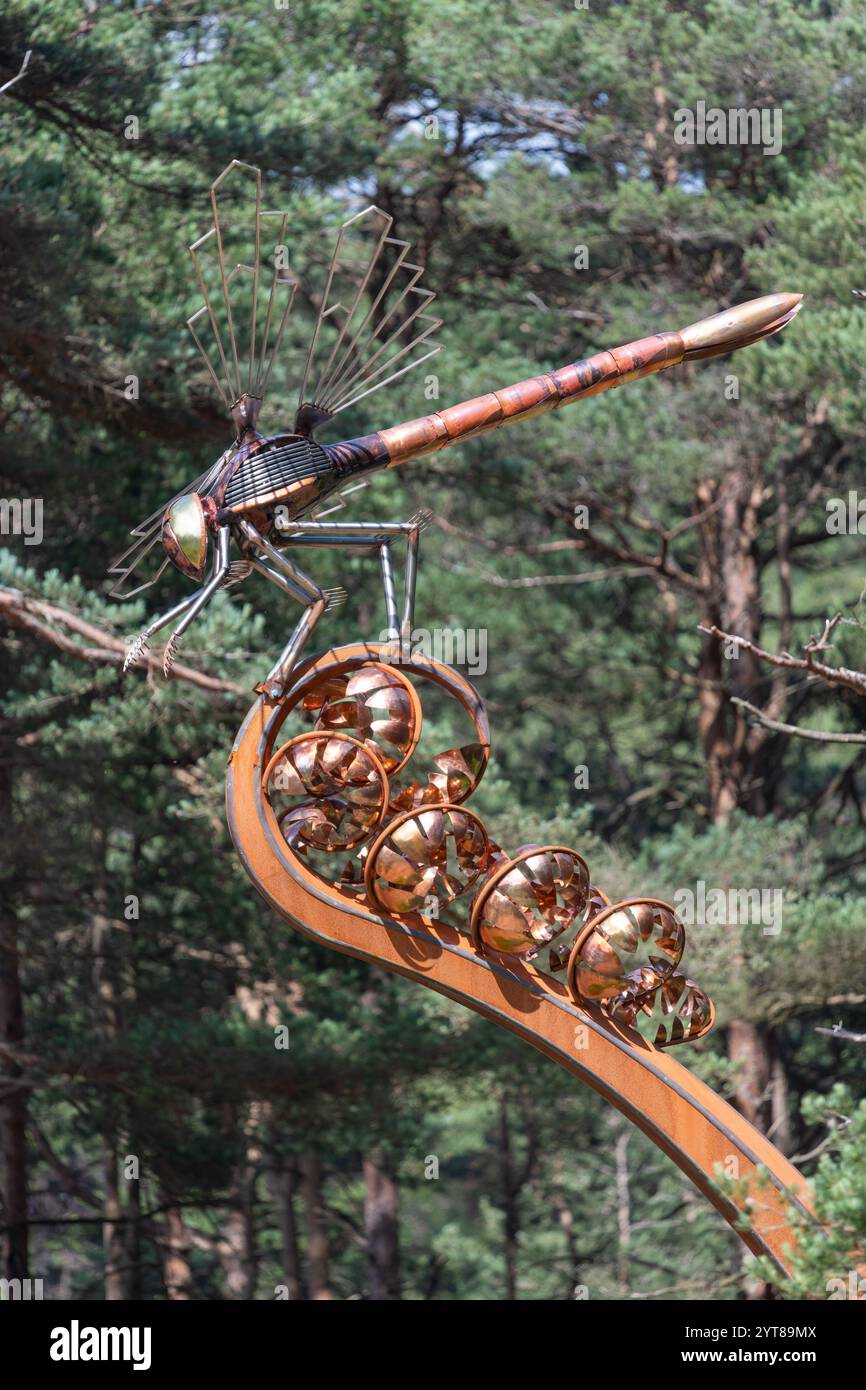 Furzebrook.Dorset.United Kingdom.June 15th 2024.A sculpture of a ...