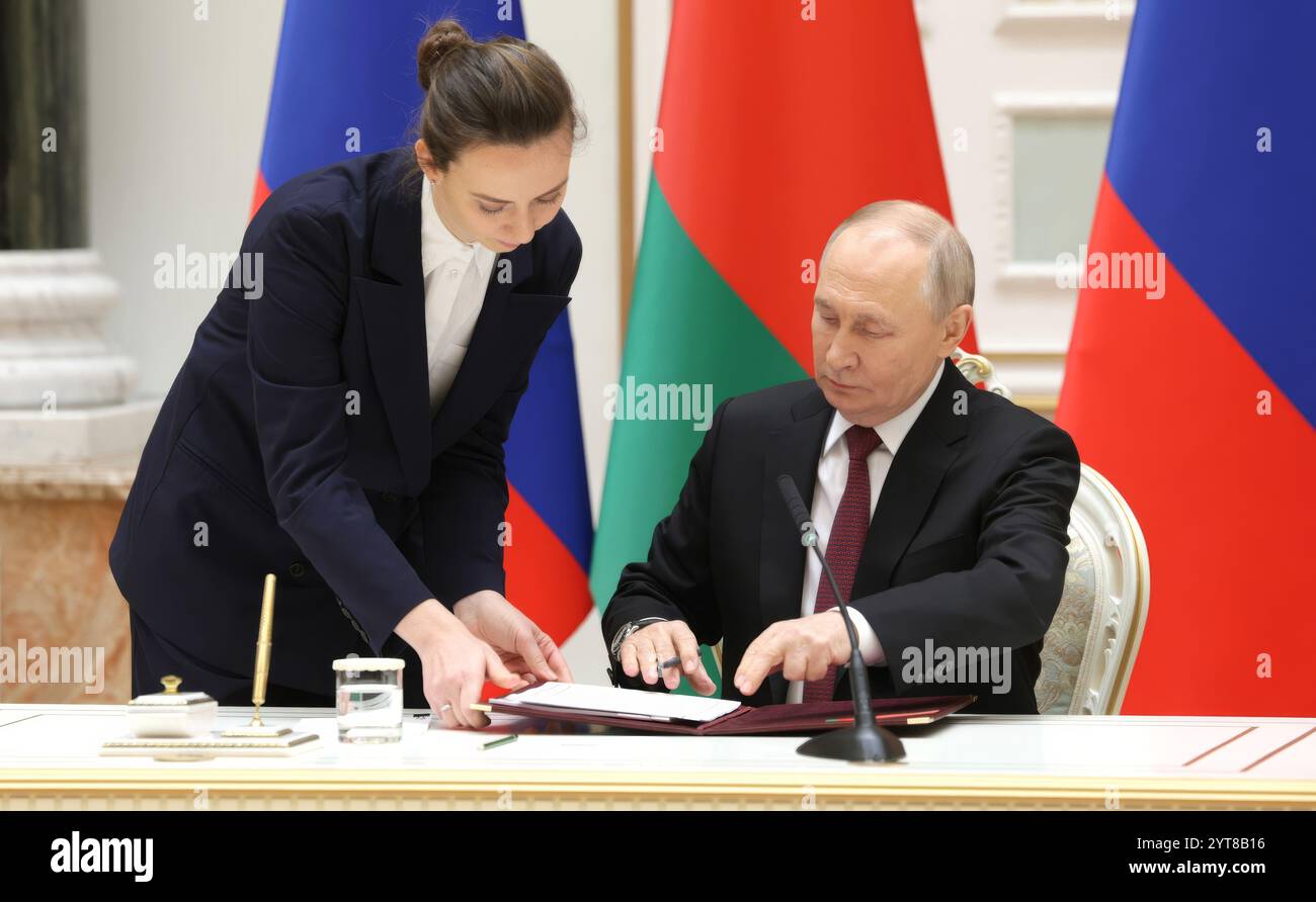 Minsk, Belarus. 06 December, 2024. Russian President Vladimir Putin ...