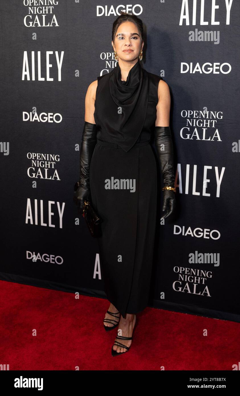 Misty Copeland wearing dress by Adam Lippes attends Alvin Ailey ...