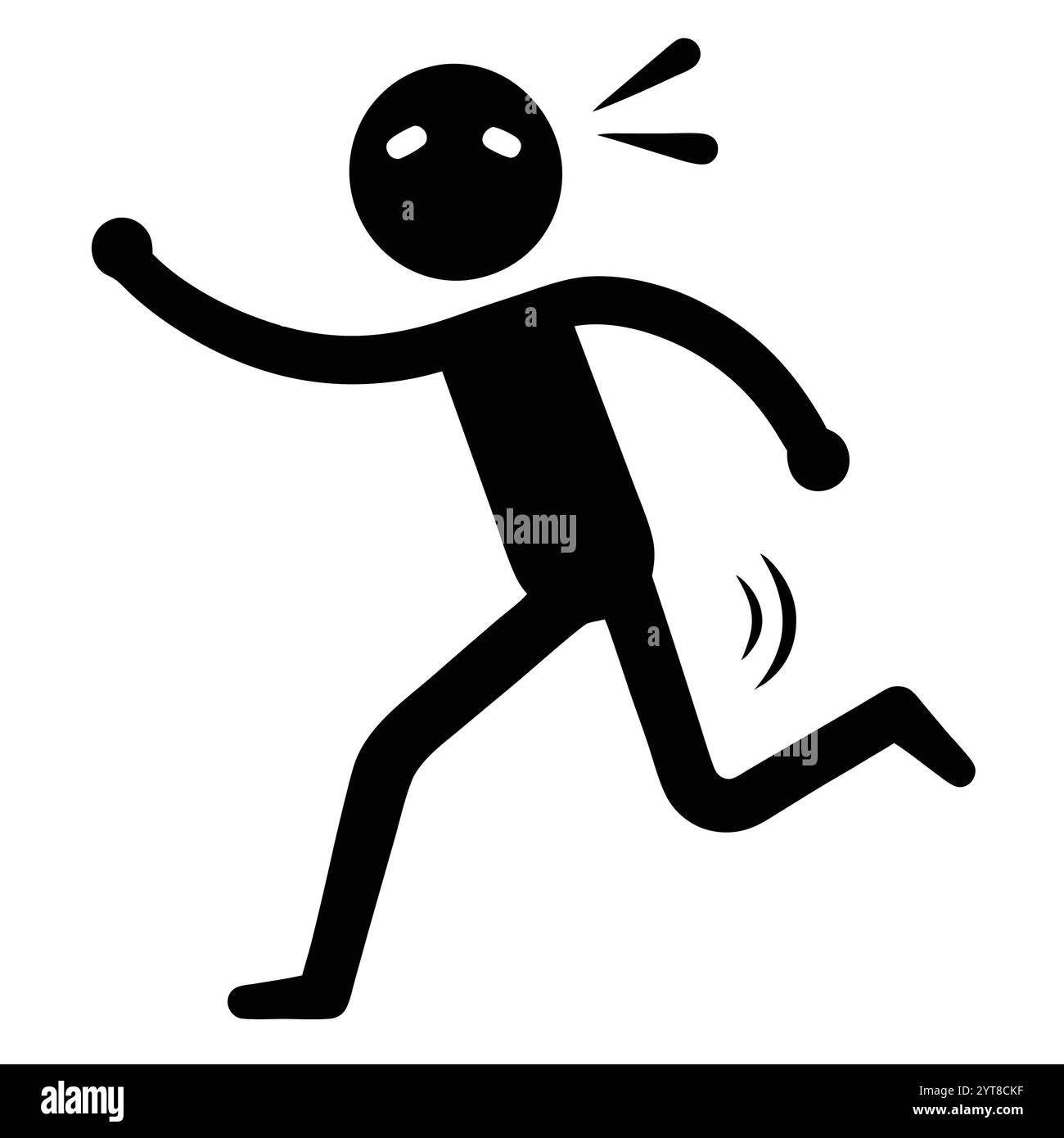 Dynamic Stick Figures in Motion Silhouette Vector Art for Web Icons ...