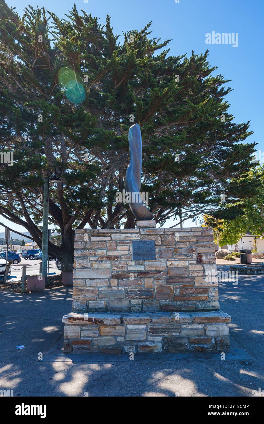 Abstract Metal Sculpture in Public Park Setting in Monterey Stock Photo ...