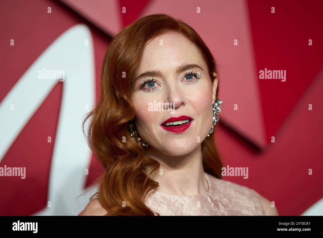 Angela Scanlon poses for photographers upon arrival at the The Fashion ...