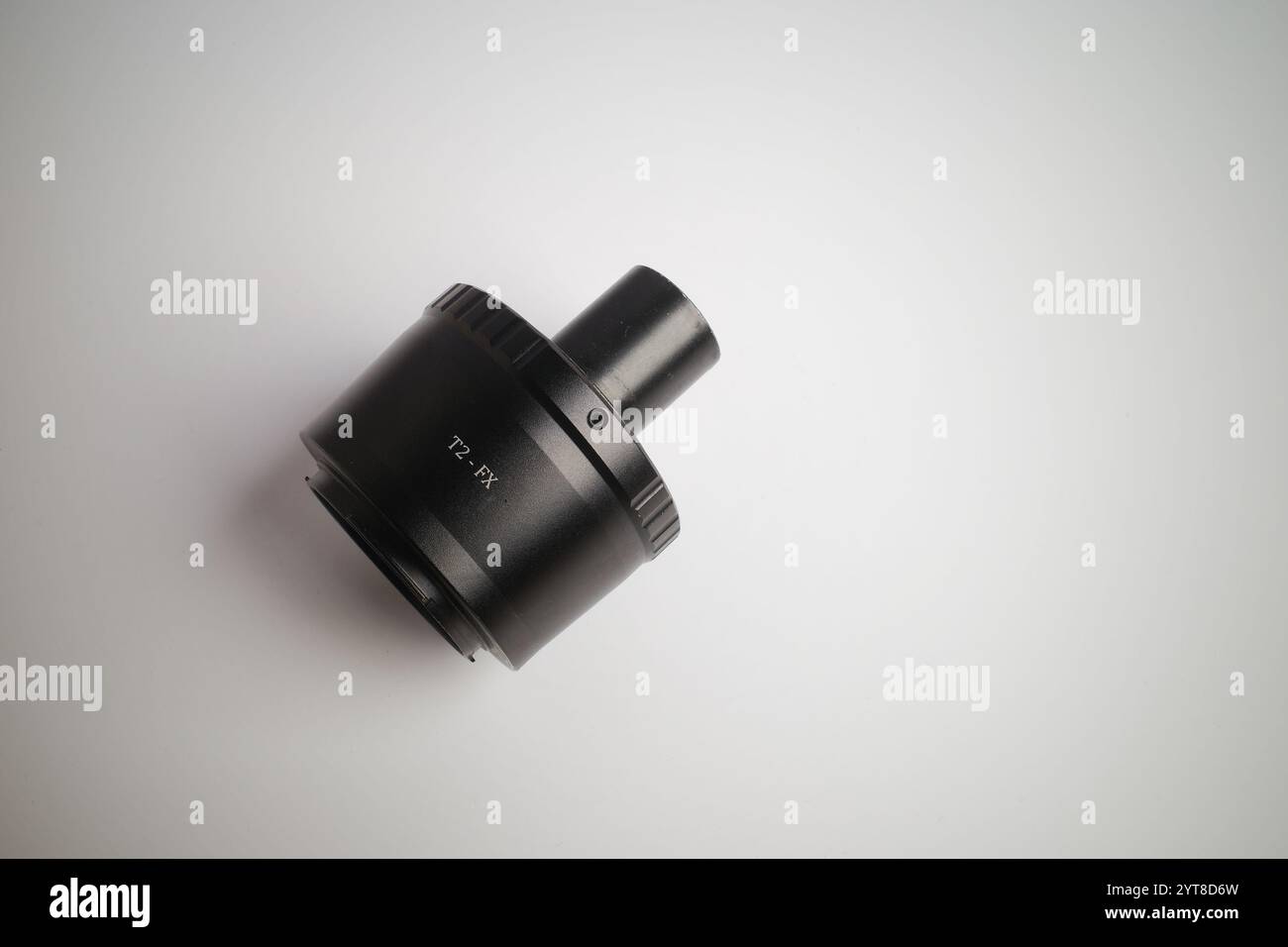 Camera Lens Converter for Microscope Eyepiece on White Background Stock ...