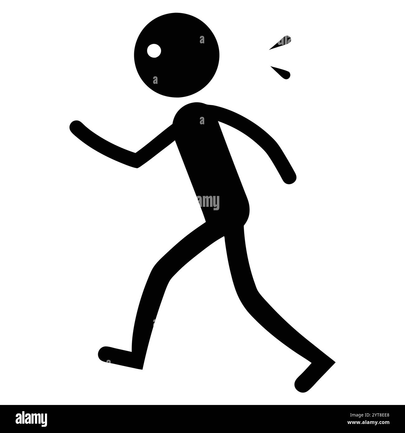 Dynamic Stick Figures in Motion Silhouette Vector Art for Web Icons ...