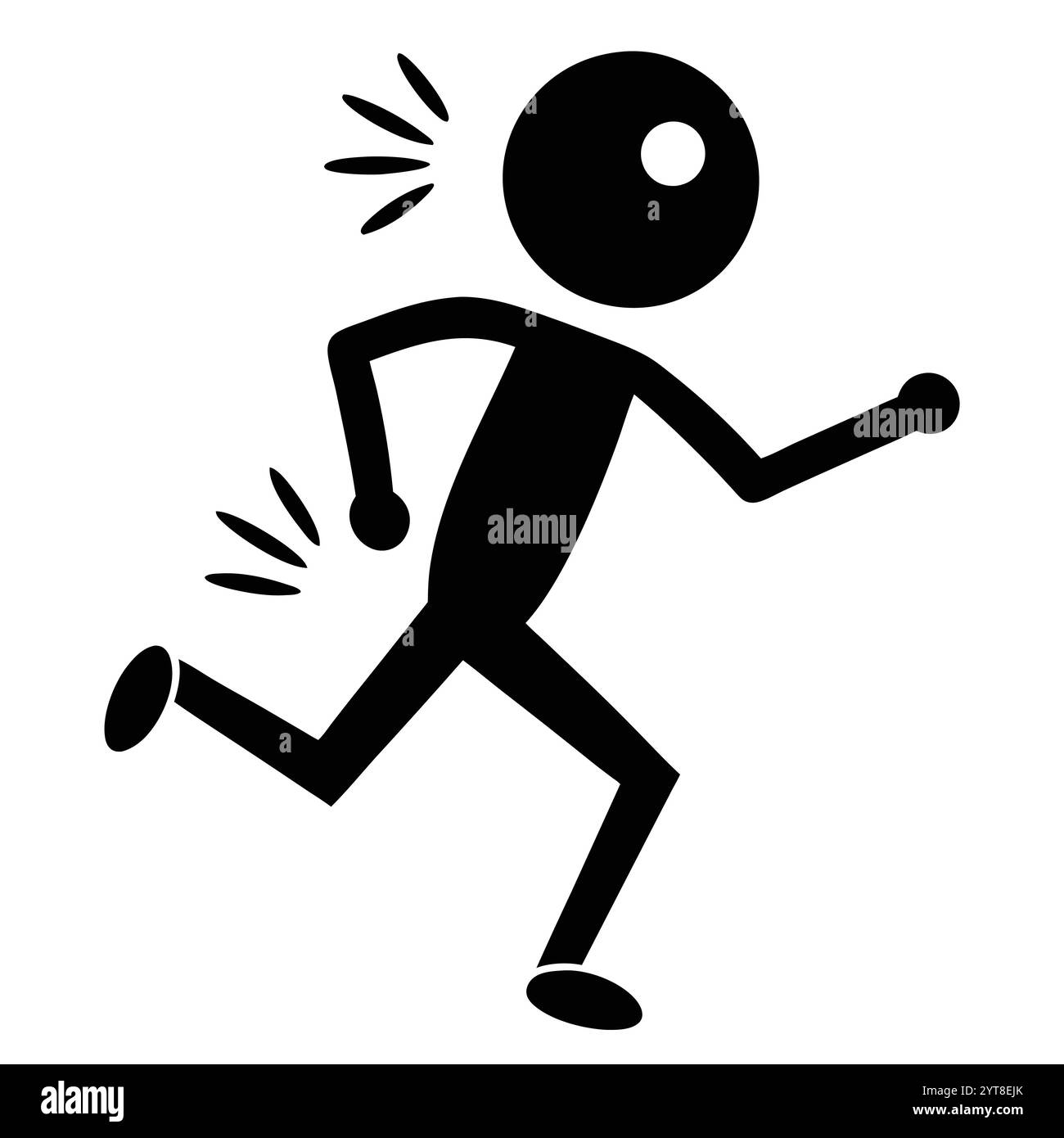 Dynamic Stick Figures in Motion Silhouette Vector Art for Web Icons ...