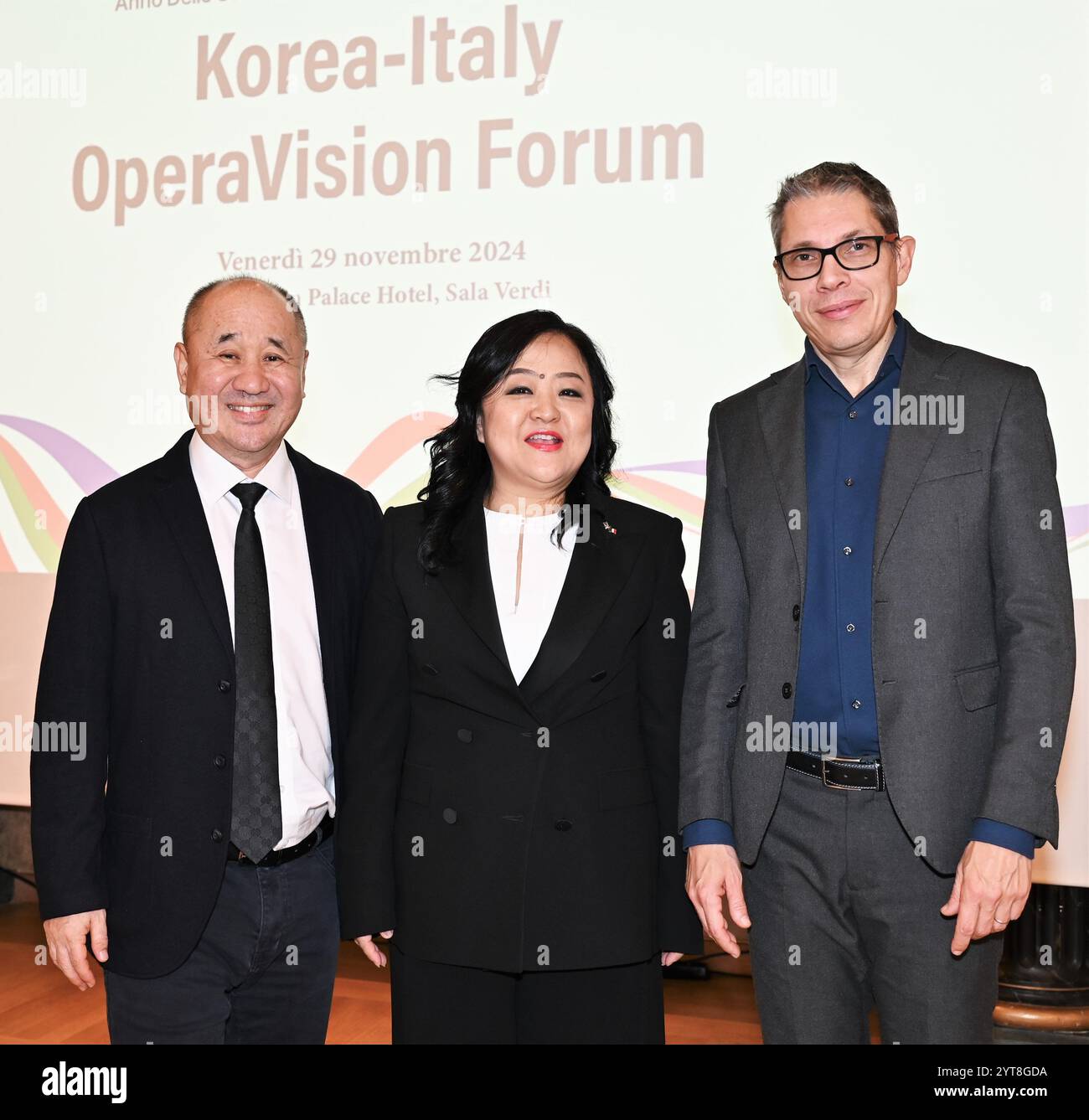 Milan, Italy. 29th Nov, 2024. Milan, Italy Korea-Italy Opera Vision ...