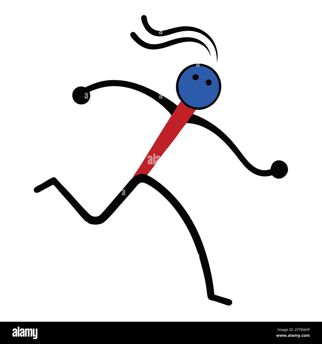 Dynamic Stick Figures in Motion Silhouette Vector Art for Web Icons ...