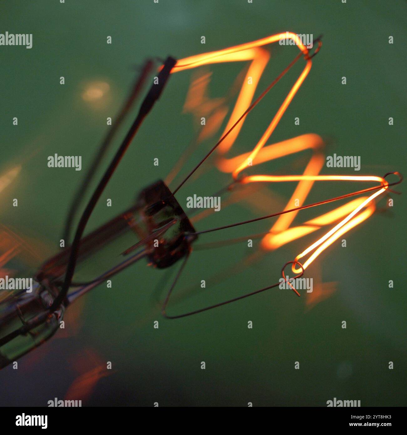 Filaments of an old light bulb Stock Photo - Alamy