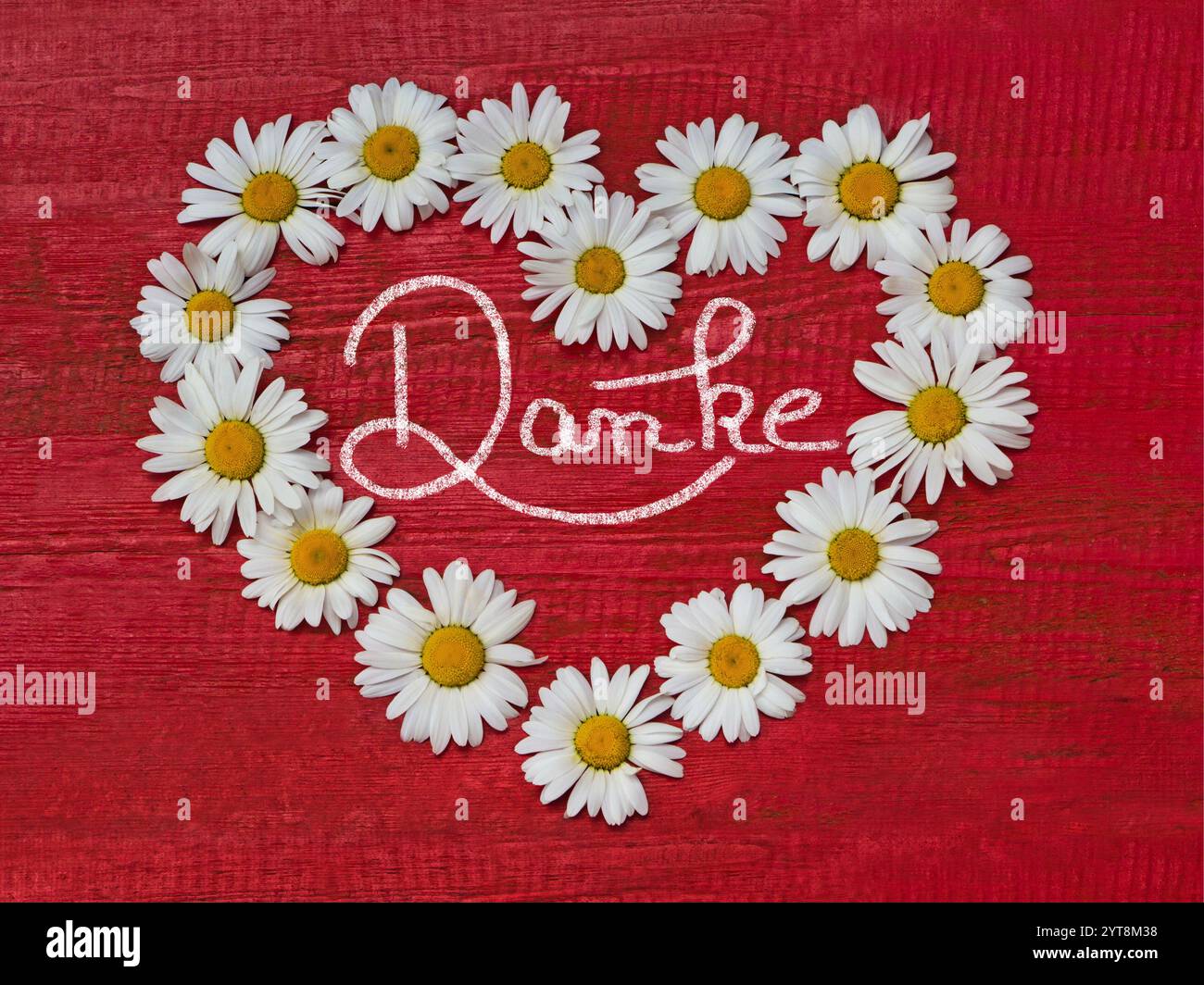 Four-leaf clover and heart plaque, thank you Stock Photo - Alamy