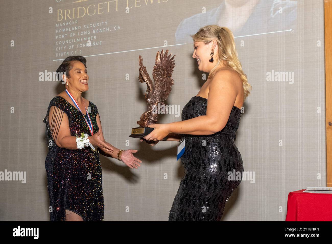 Kalyna White presents Bridgett Lewis, Manager, Homeland Security, Port ...