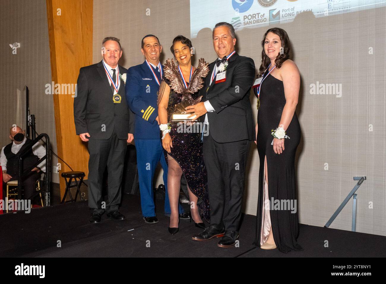 Staff of the California Maritime Security Council – Maritime Domain Awareness pose with the Most ...