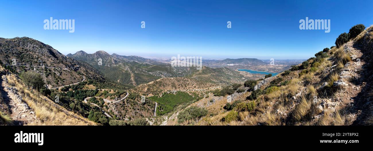 Landscape at Cerro Coros in the Sierra de Grazalema Nature Park in ...