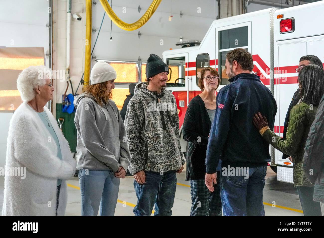 Vice President-elect JD Vance, second right, and his wife Usha Vance ...